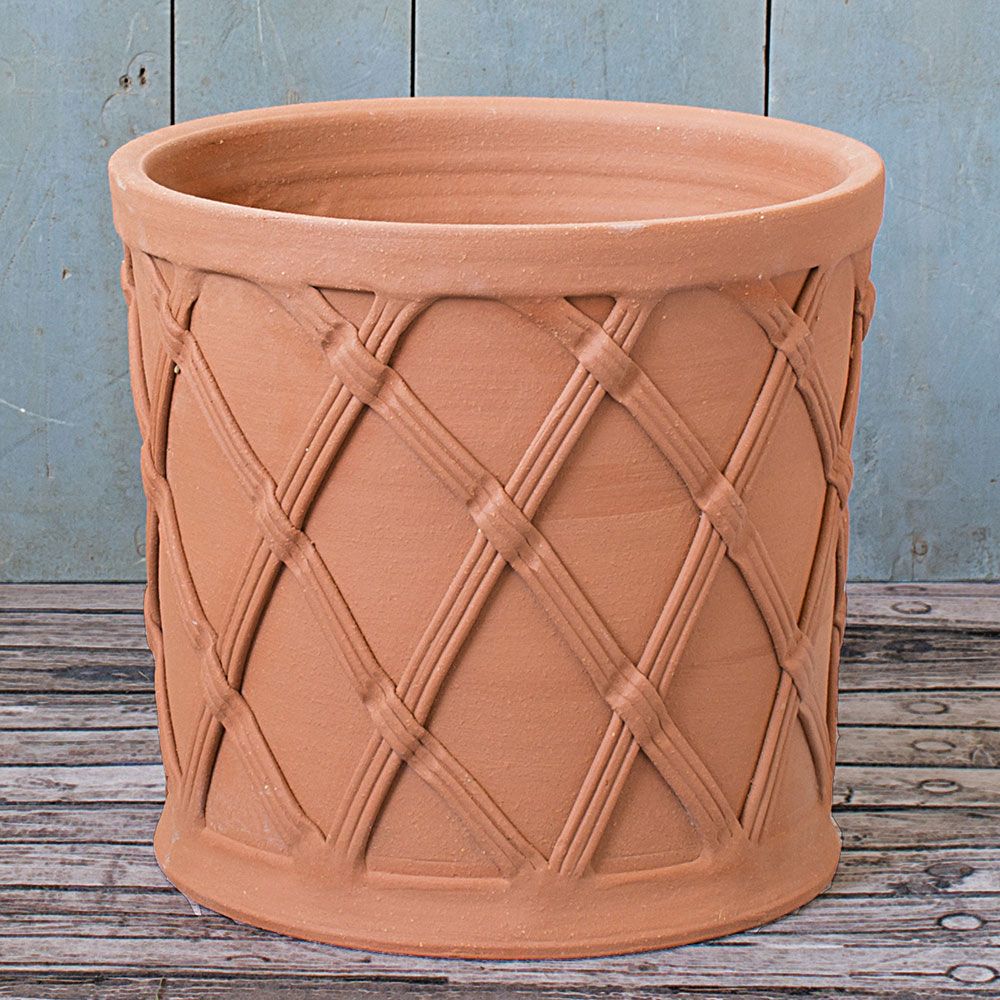 Basket Barrel Pot | White Flower Farm