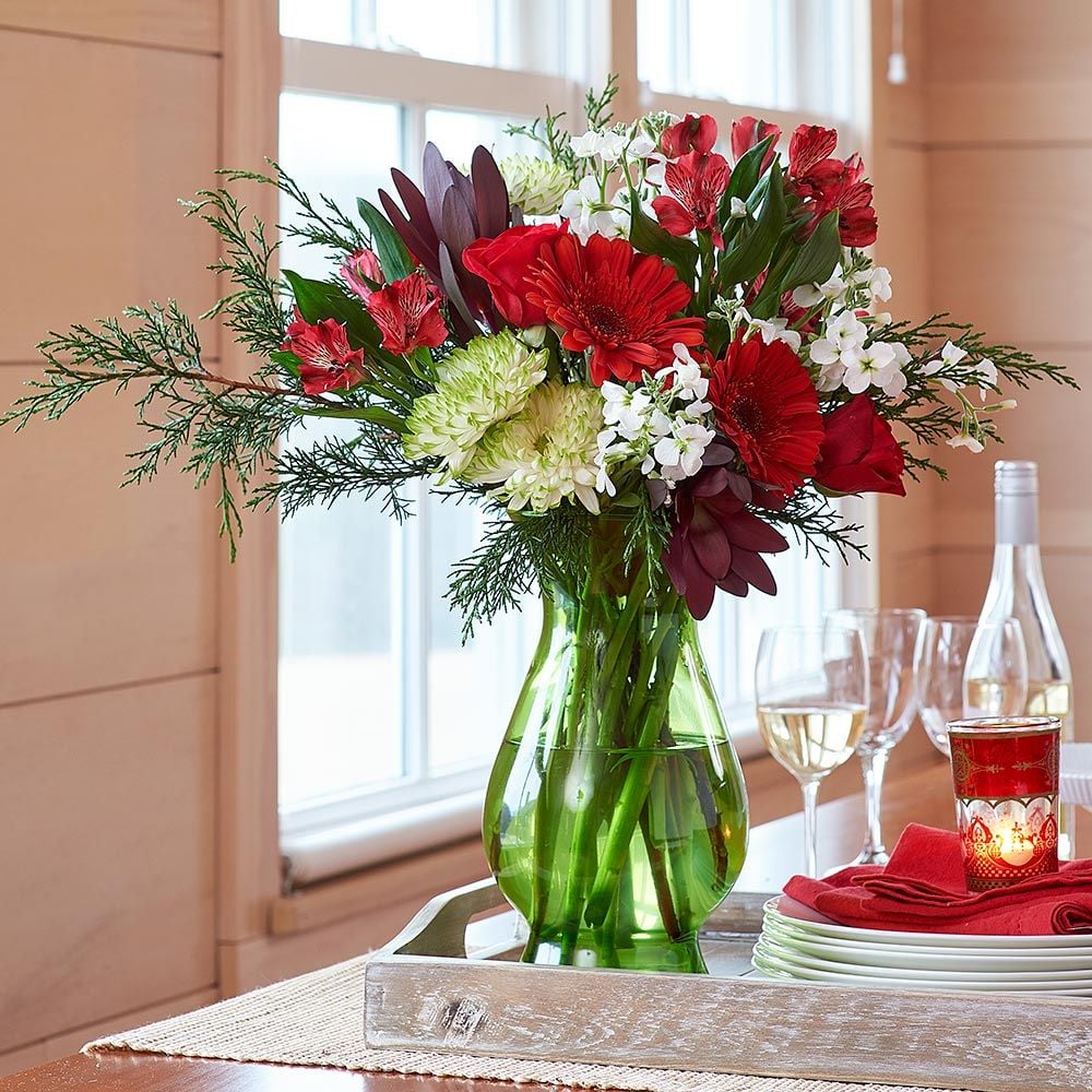 Christmas Colors Holiday Bouquet | White Flower Farm