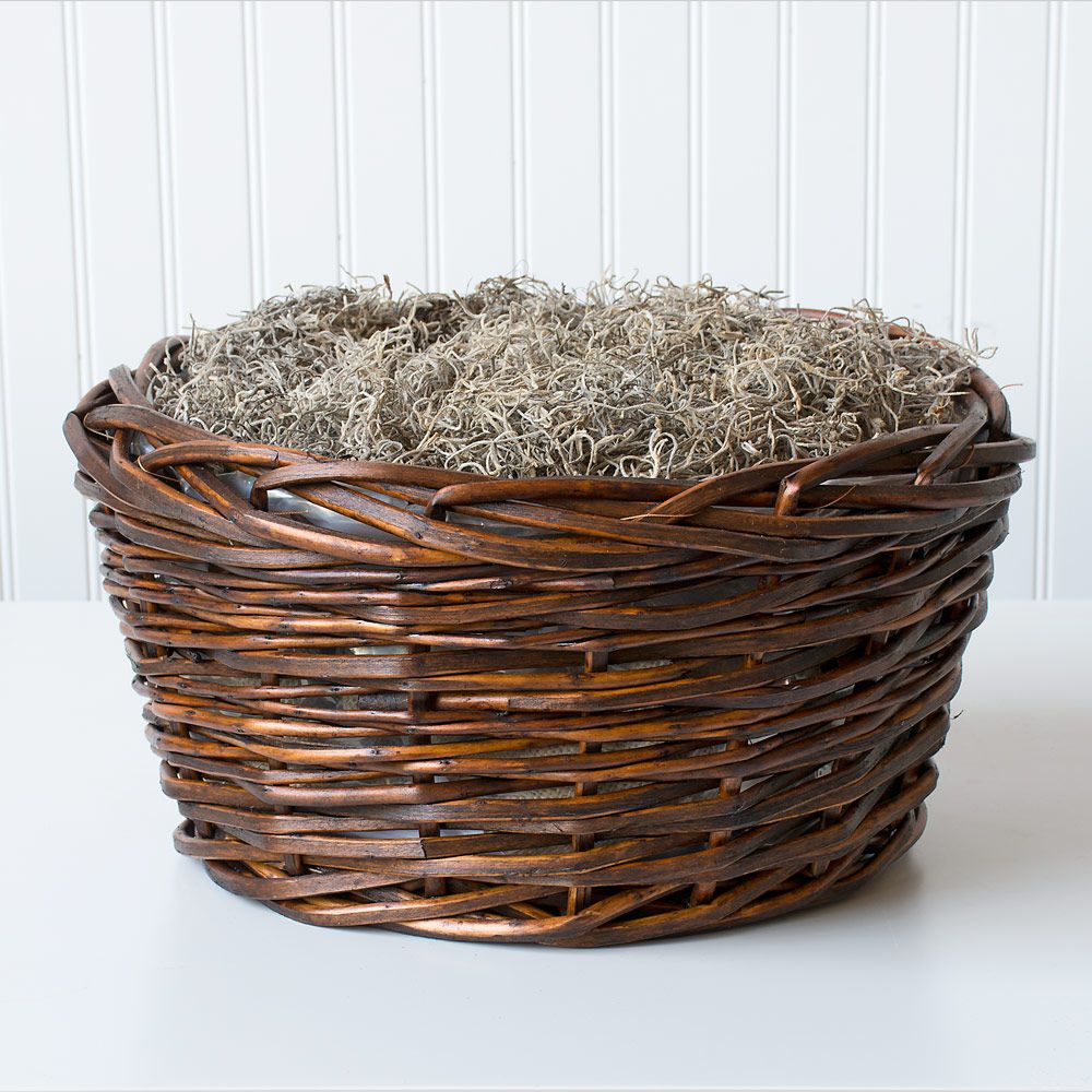 Round of Applause Bulb Collection in X-large woven vine basket | White ...