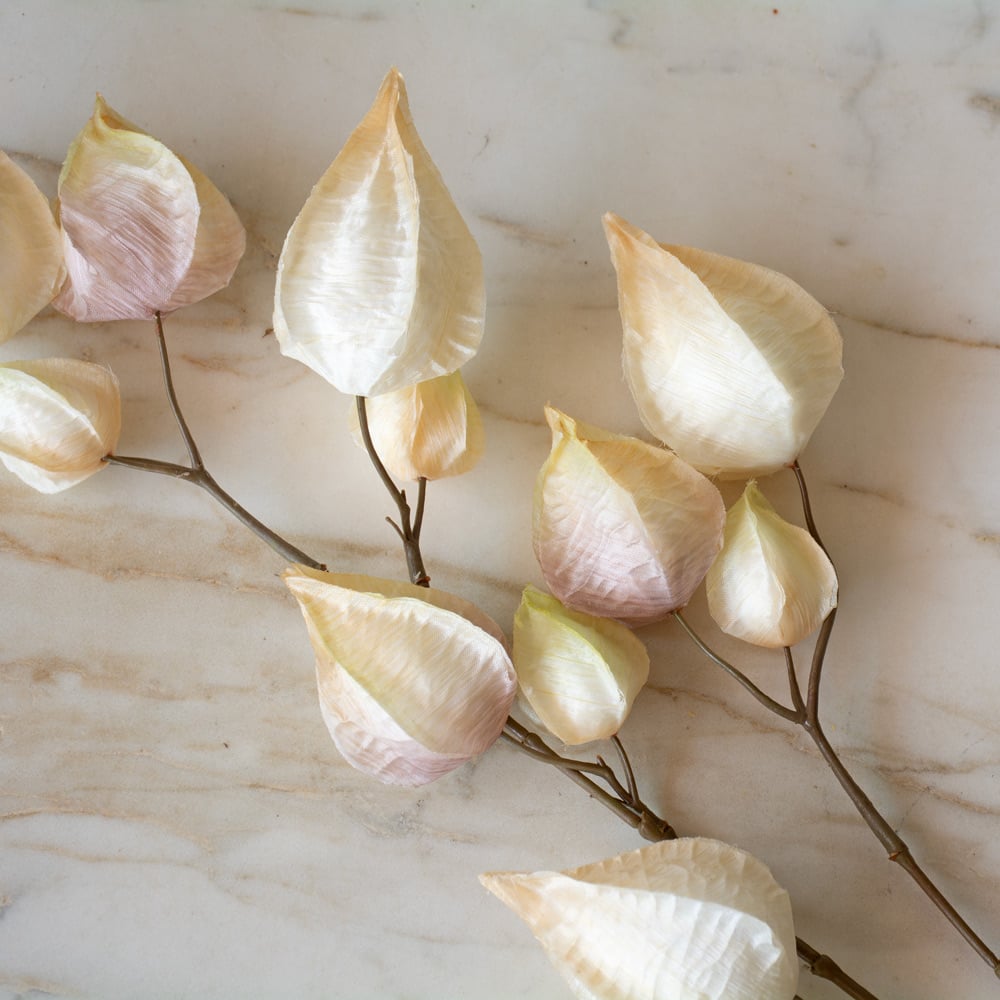 Chinese Lantern Pod Faux Stems | White Flower Farm