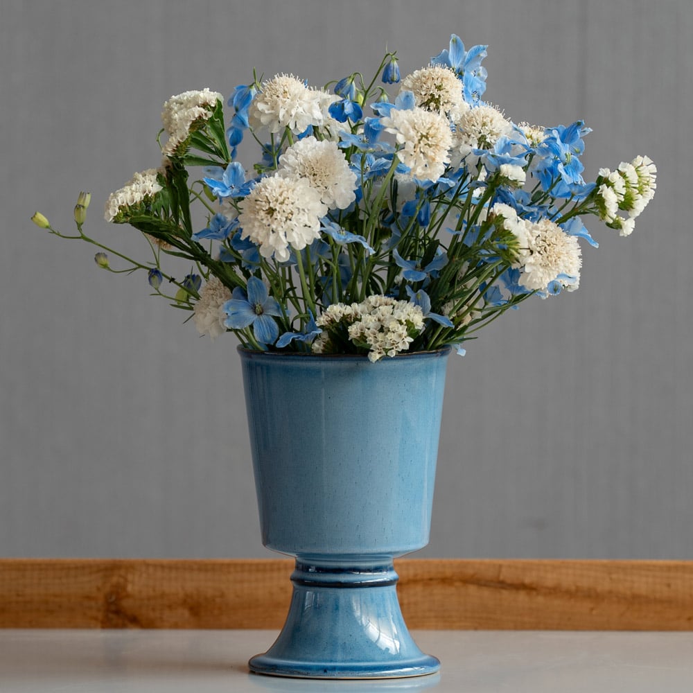 Kelcy Footed Cachepot | White Flower Farm