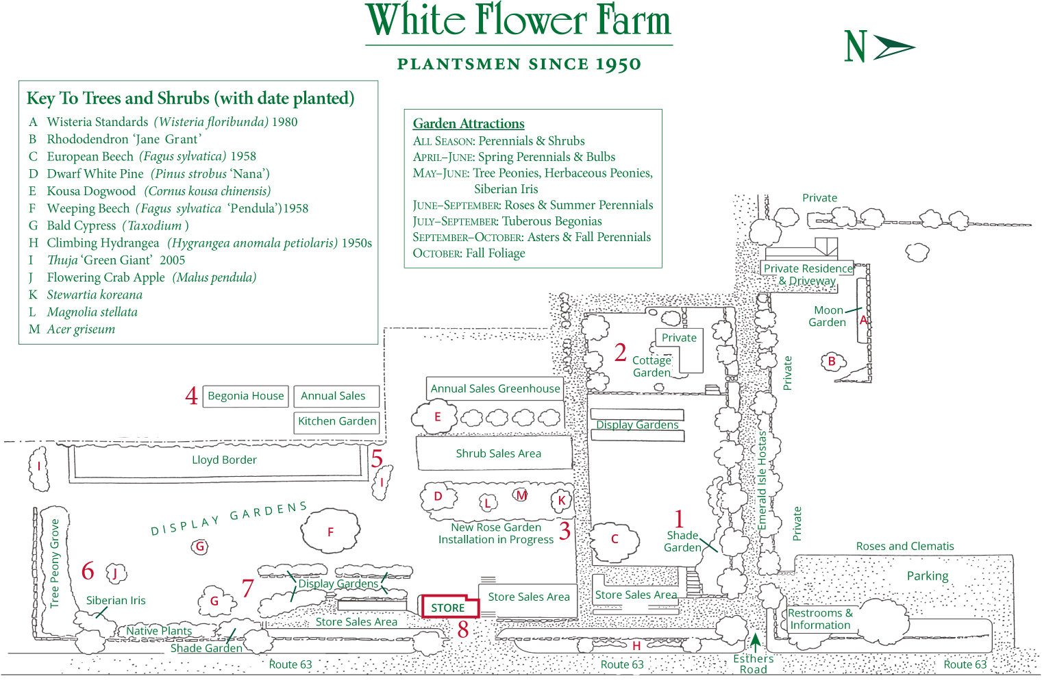Beautiful Display Gardens | White Flower Farm